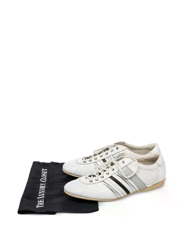 Prada Striped Detail Low-top Sneakers