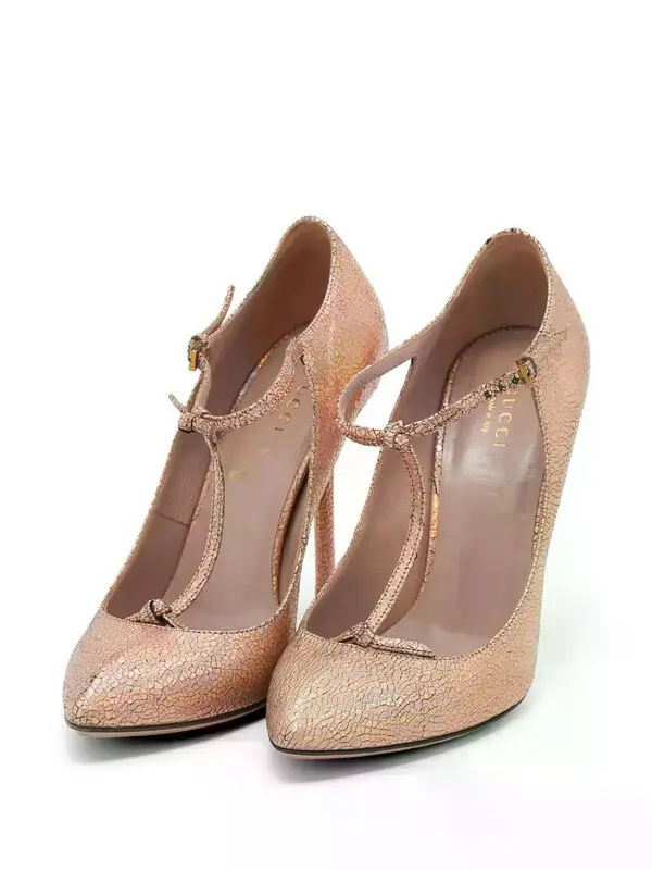 Gucci Beverly T-strap Heeled Pumps