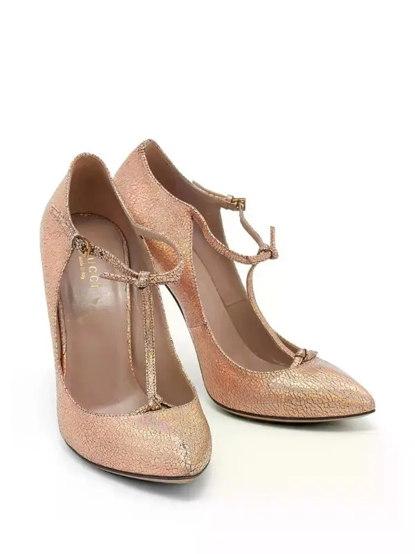 Gucci Beverly T-strap Heeled Pumps