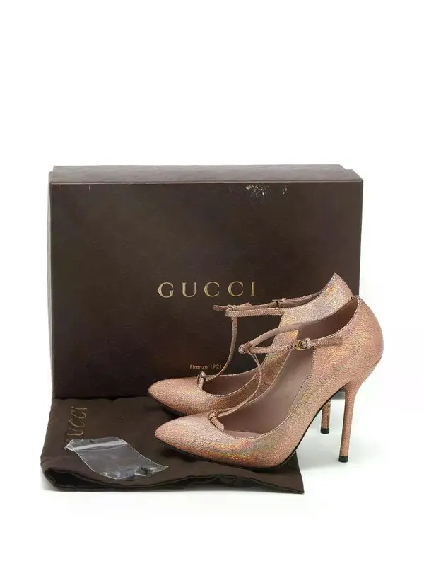 Gucci Beverly T-strap Heeled Pumps