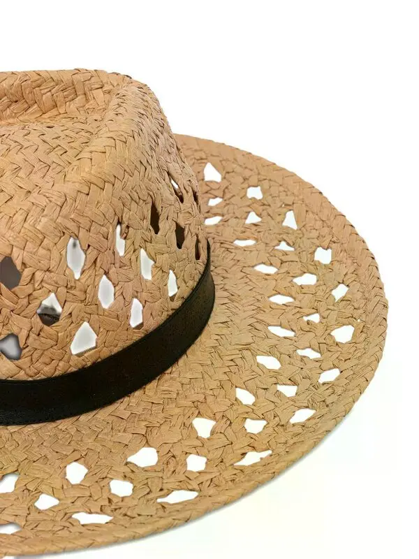 Lola Casademunt Perforated Woven Hat
