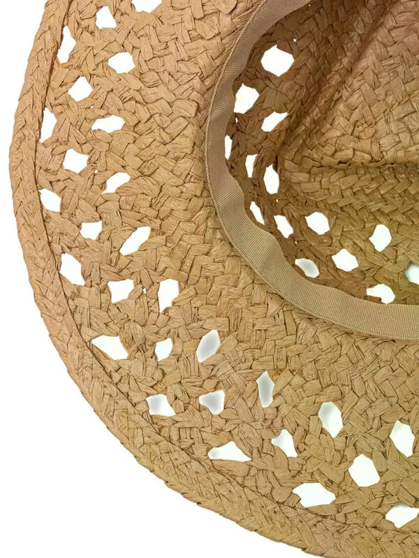 Lola Casademunt Perforated Woven Hat