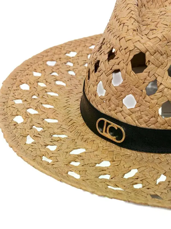 Lola Casademunt Perforated Woven Hat