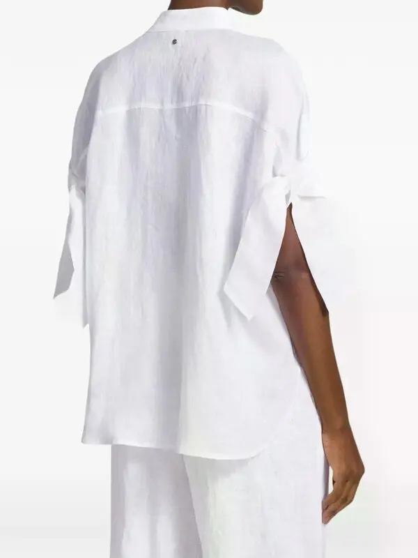 Armani Exchange Bow Detail Short Sleeve Shirt