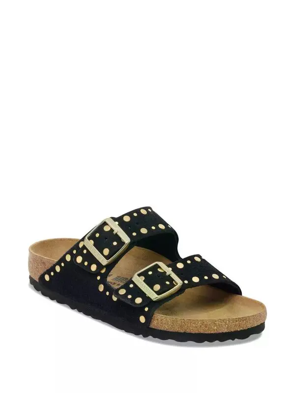 BIRKENSTOCK Arizona Embellished Suede Sandals - Black