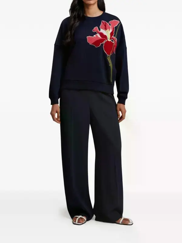 Ted Baker London Sanderr Graphic-appliqué Sweater
