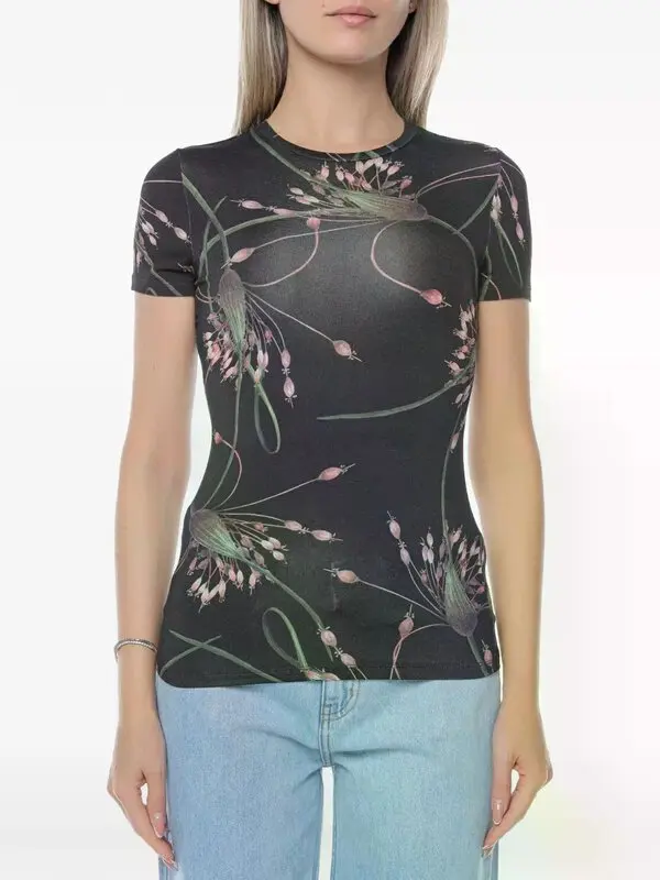 Ted Baker London Floral Print T-shirt - Black