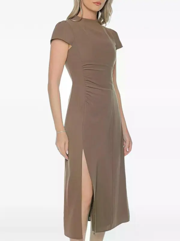 Armani Exchange Ruched Detail Midi Dress