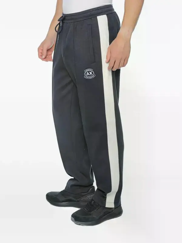 Armani Exchange Logo-patch Side-stripe Track Pants
