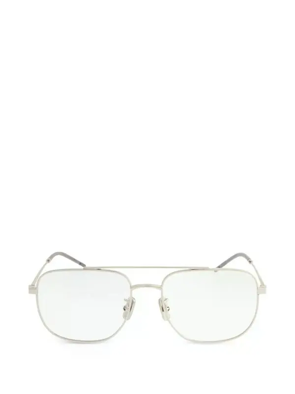 Givenchy City Double-bridge Glasses - Silver