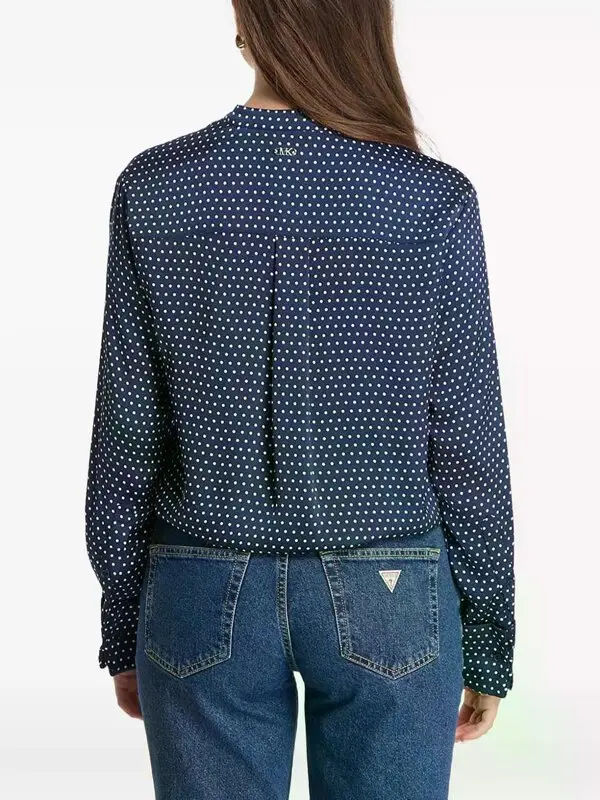 Michael Kors Polka-dot Long-sleeve Shirt