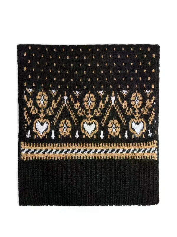 Khaite Lucrene Scarf In And Camel Multi - Black