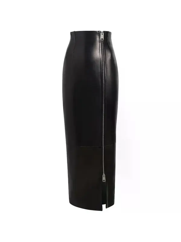 Khaite Gres Skirt In Leather