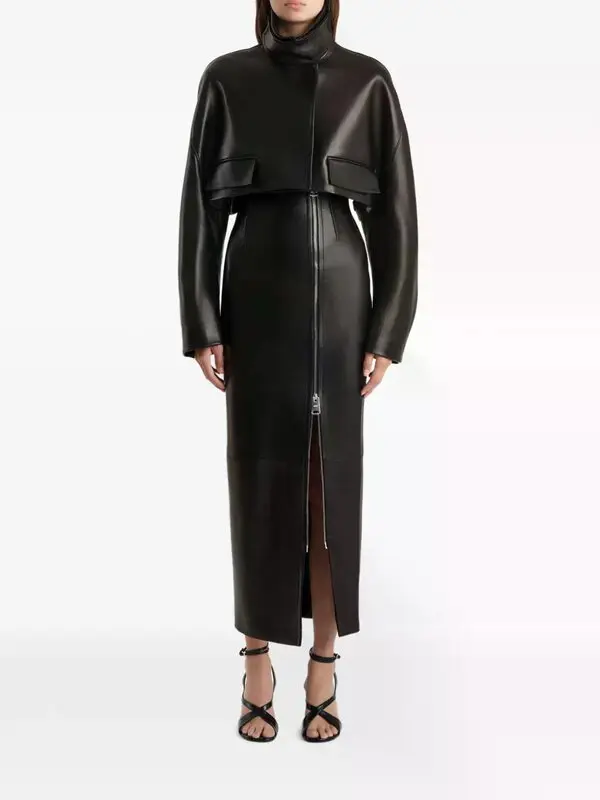 Khaite Gres Skirt In Leather