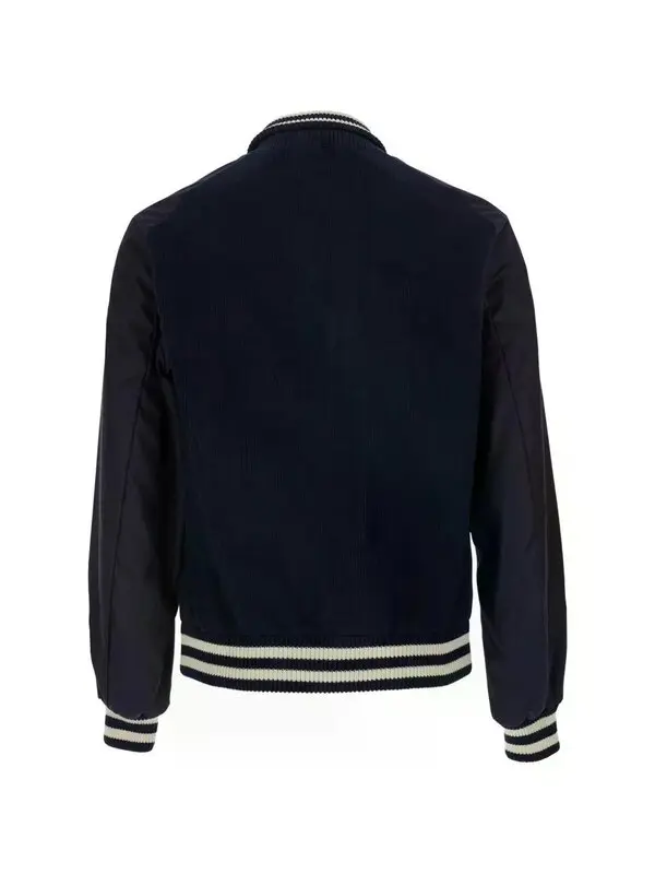 Moncler Panelled Jacket With Striped Trim