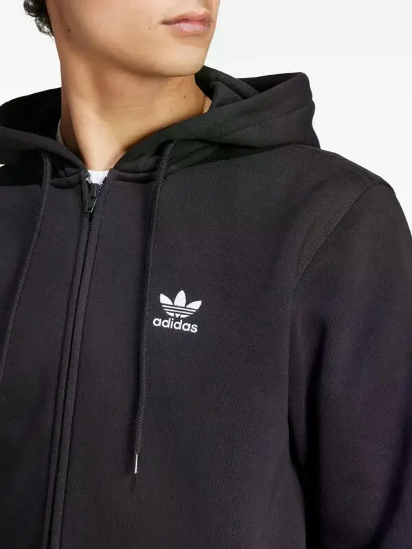 Adidas Logo Detail Zip Hoodie