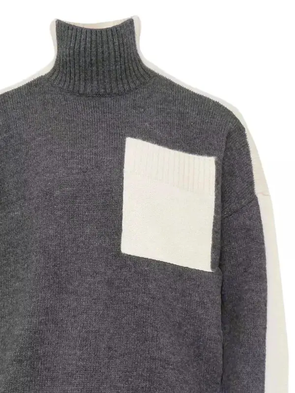 JW Anderson Paneled Roll-neck Sweater