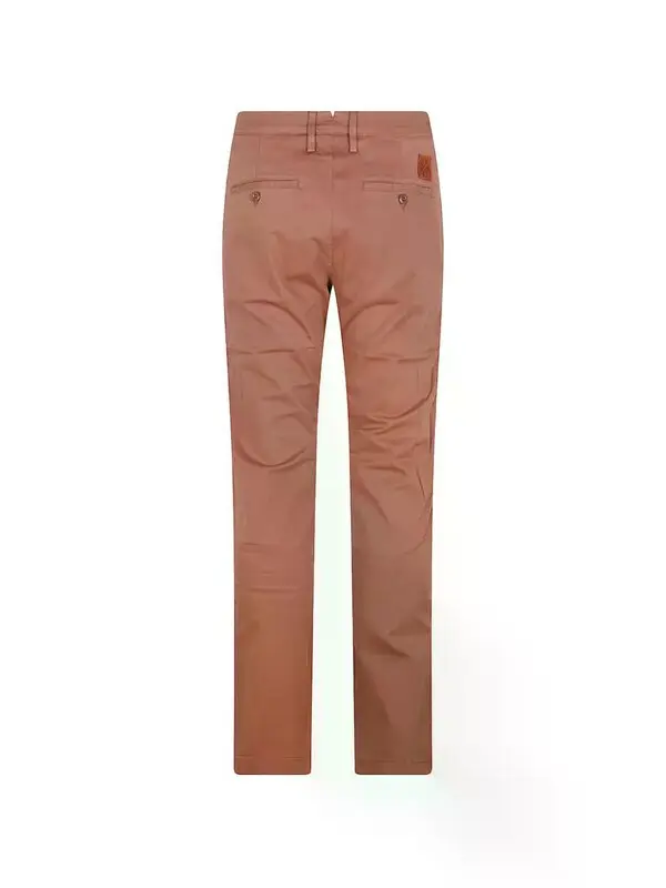 JACOB COHЁN Gray Logo-patch Chino Trousers