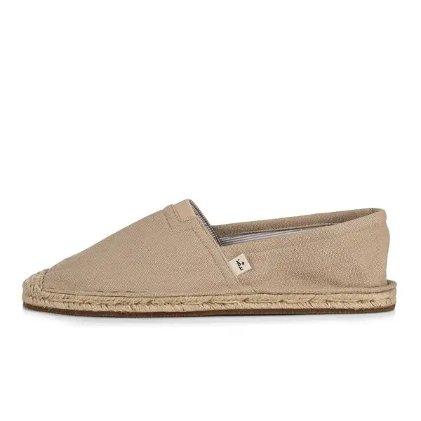 KINGDOM OF WOW Extra Fit Cotton Canvas Espadrilles - Beige