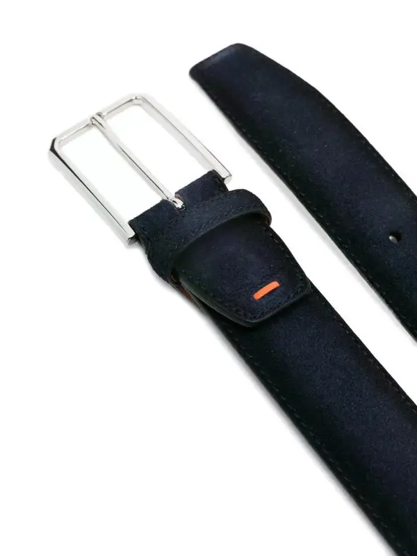 Santoni Suede Belt - Blue