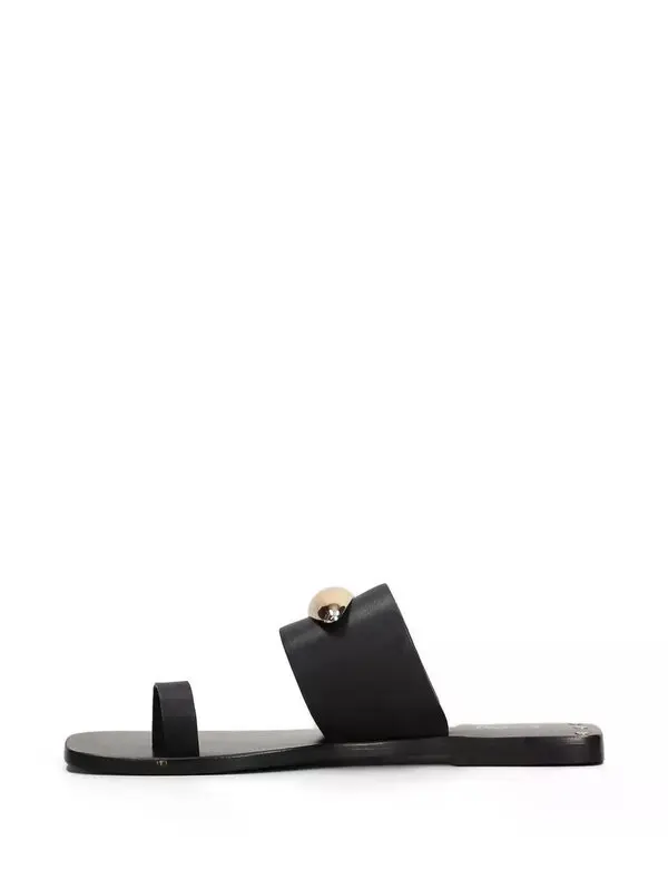 CORAL BLUE Embellished Toe-loop Sandals