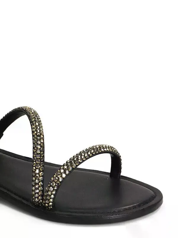 FUSION Crystal Embellished Wrap-around Sandals