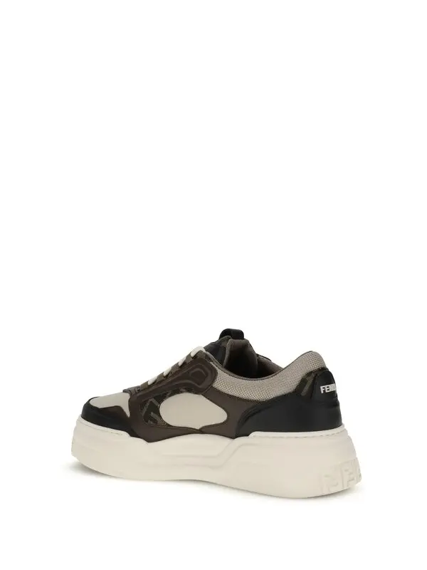 Fendi Ff Logo Sneakers - Black