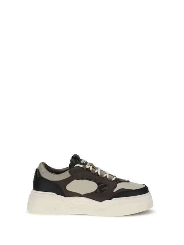 Fendi Ff Logo Sneakers - Black