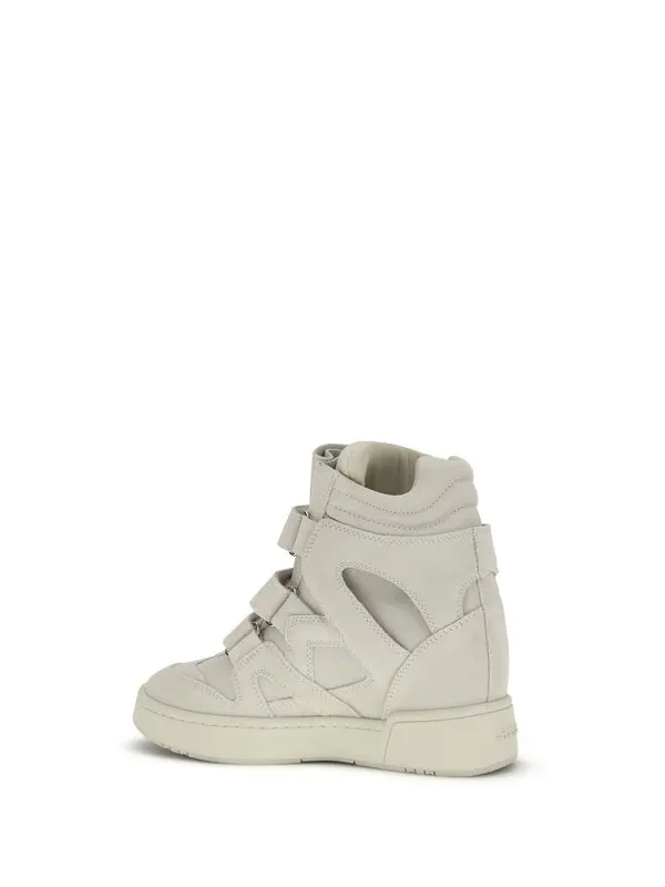 Isabel Marant Étoile Suede Wedge Sneakers - Multicolor