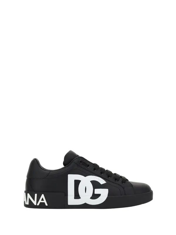 Dolce & Gabbana Calfskin Sneakers - Black