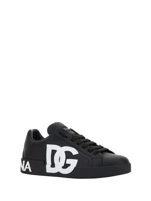 Dolce & Gabbana Calfskin Sneakers - Black