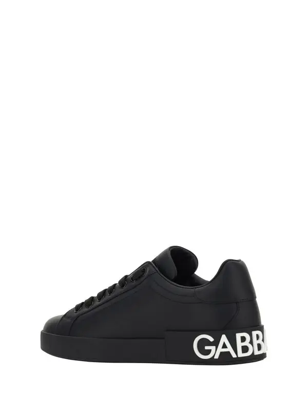 Dolce & Gabbana Calfskin Sneakers - Black