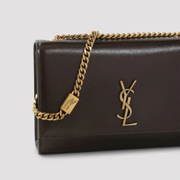 Saint Laurent Kate Bag With Gourmette Chain Strap - Green