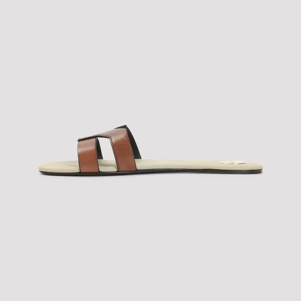 Saint Laurent Mabrouka Sandals - Brown