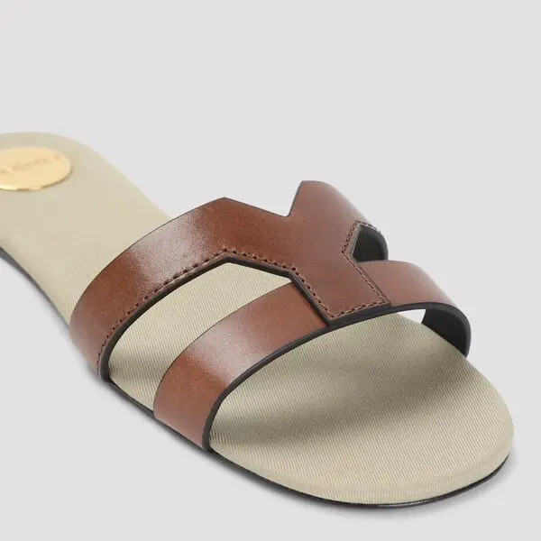 Saint Laurent Mabrouka Sandals - Brown