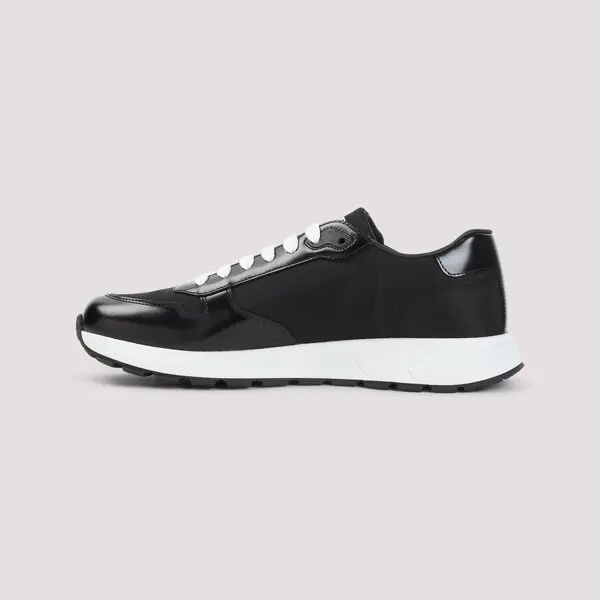 Prada Re-nylon And Brushed Leather Prax 01 Sneakers - Black