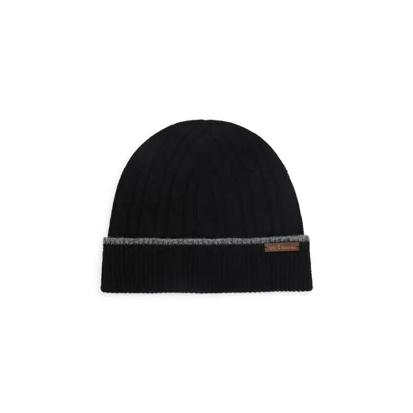 Kiton Cable-knit Beanie - Black