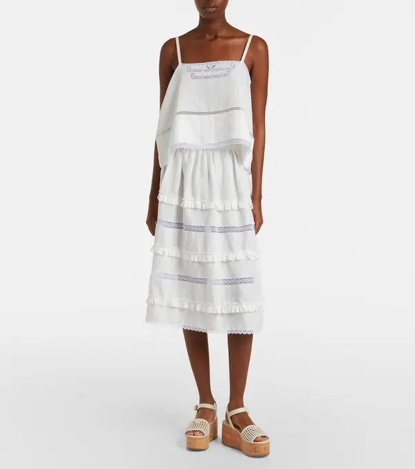 Prada Crochet Platform Sandals