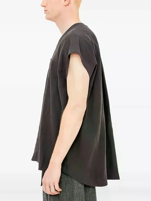 JAN JAN VAN ESSCHE V-neck Sleeveless Shirt