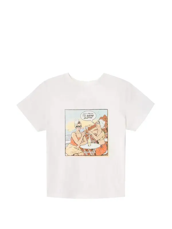RE/DONE Classic Graphic-print T-shirt - White