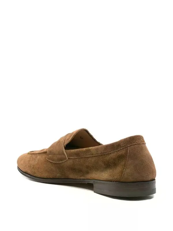 HENDERSON BARACCO Suede Penny Strap Loafers