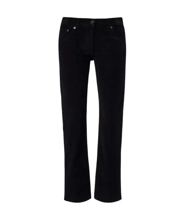 THE ROW Fima Cropped Straight Jeans - Black