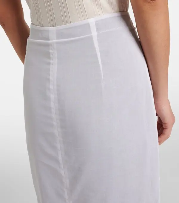 THE ROW Layered Cotton Maxi Skirt