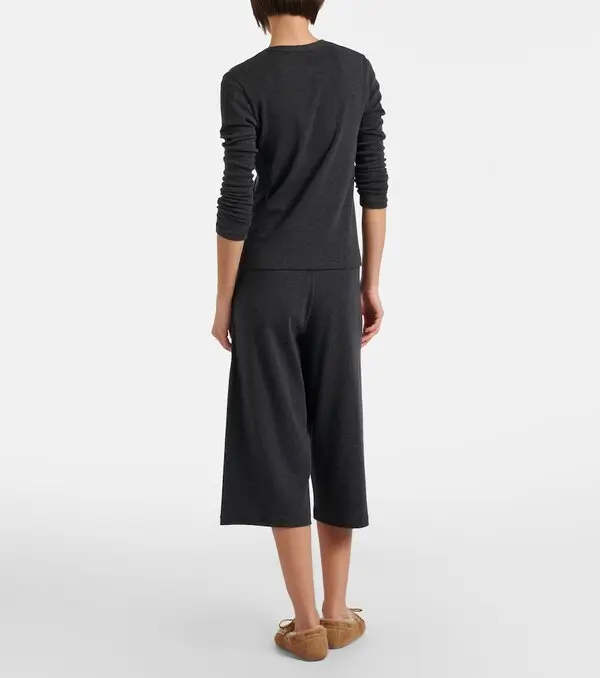 THE ROW Dusk Cotton Culottes - Grey