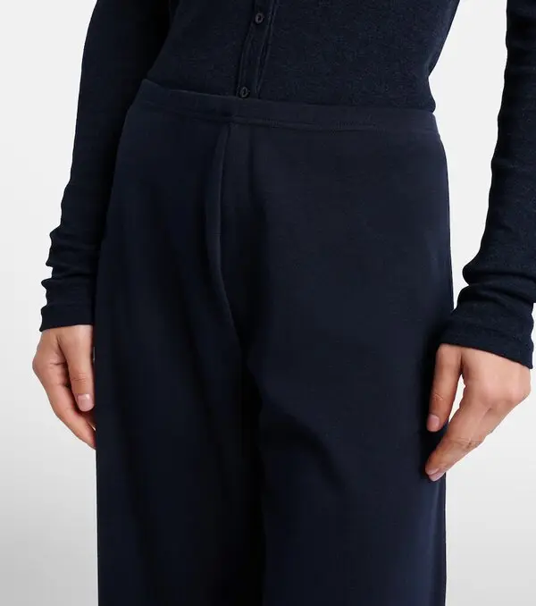 THE ROW Dusk Cotton Bermuda Pants - Blue