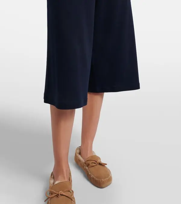 THE ROW Dusk Cotton Bermuda Pants - Blue