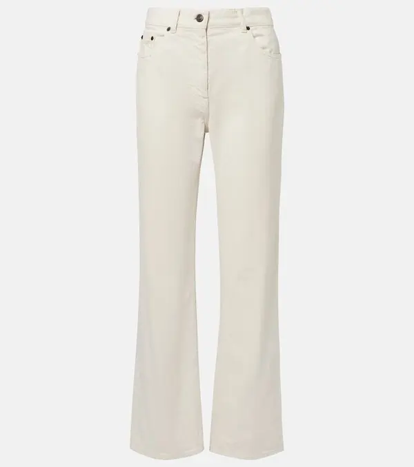 THE ROW Fargo Straight Jeans - White
