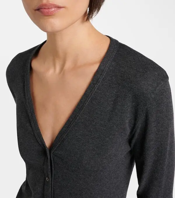THE ROW Cotton Cardigan - Grey