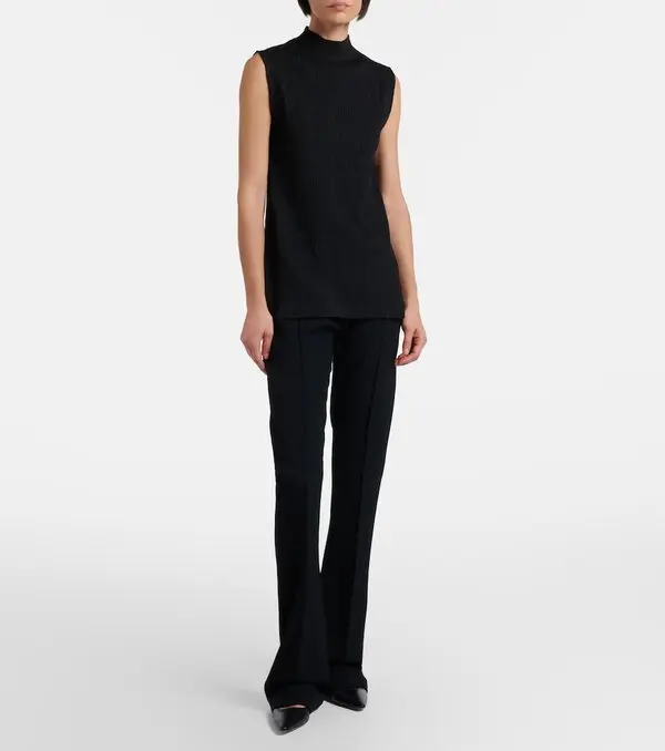 THE ROW Oakson Knitted Silk Top