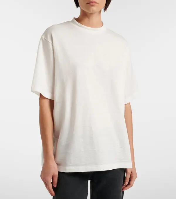 THE ROW Estavo Oversized Linen-blend T-shirt